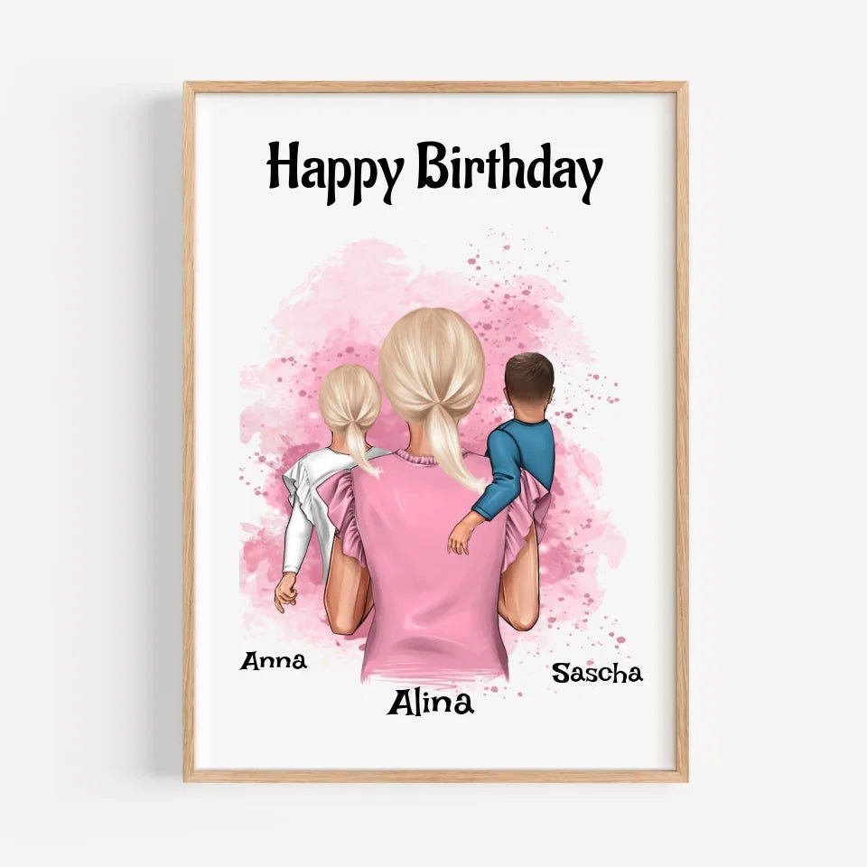 Tante Bild Geschenk • Geburtstag Poster personalisiert